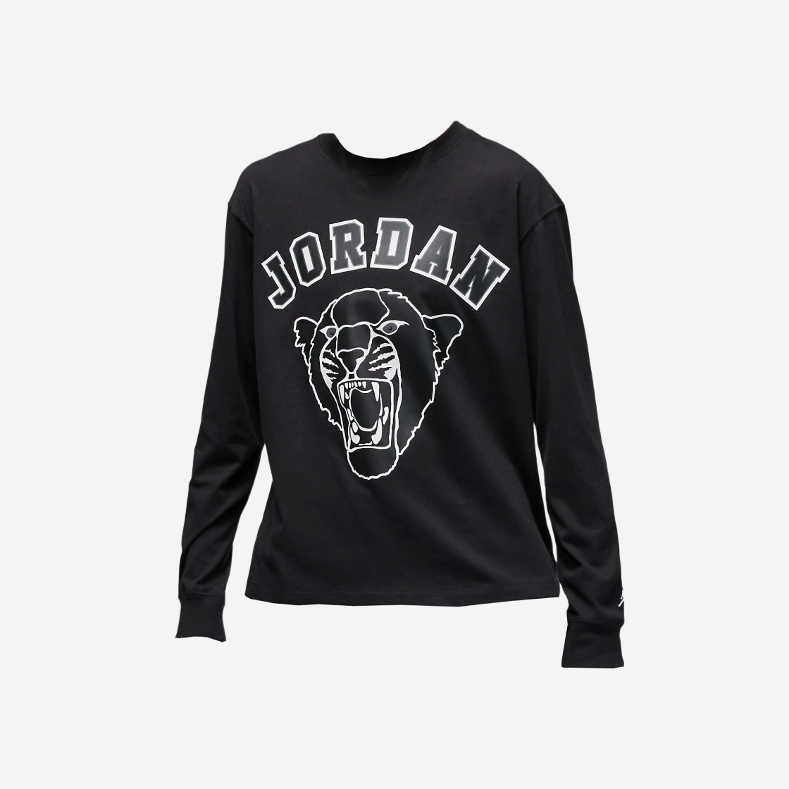(W) 조던 그래픽 롱슬리브 티셔츠 블랙 화이트 - 아시아 | Jordan | KREAM