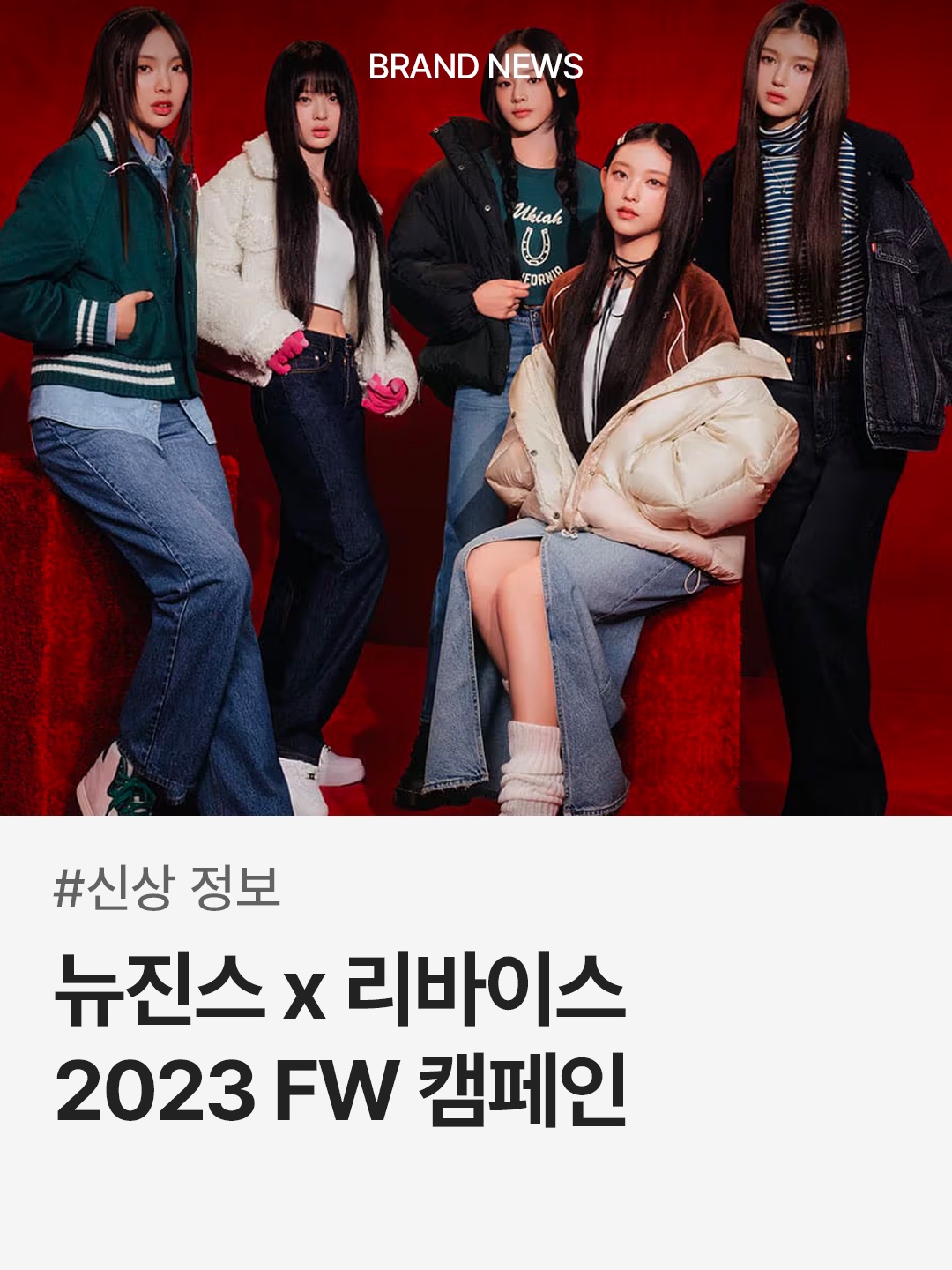 뉴진스 x 리바이스 2023 FW | KREAM