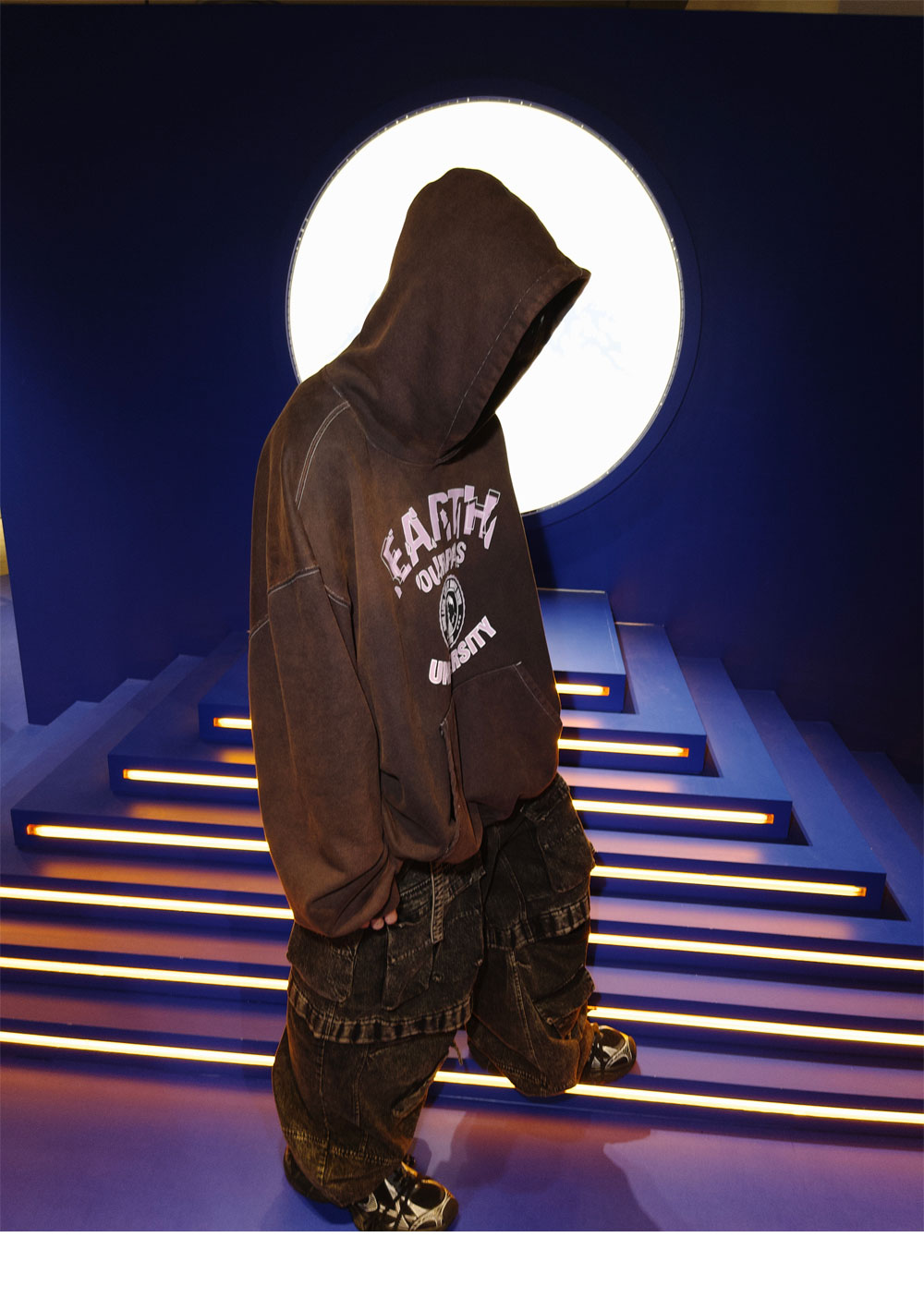 아워파스 076 아이비 리그 후드 페이드 브라운 | Ourpas | KREAM