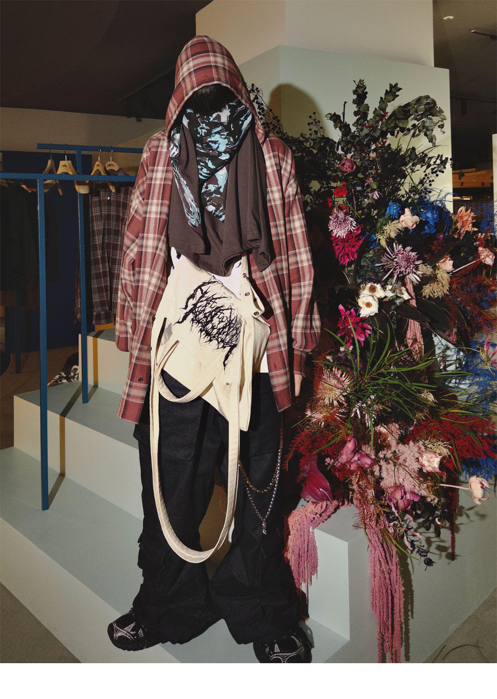 아워파스 077 체크 후드 체리 | Ourpas | KREAM