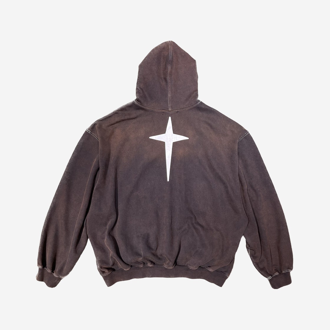 아워파스 076 아이비 리그 후드 페이드 브라운 | Ourpas | KREAM
