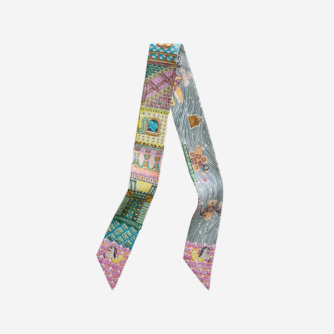 (W) 에르메스 슈퍼 실크 퀘스트 트윌리 죤 베르 후씨아 | Hermes | KREAM