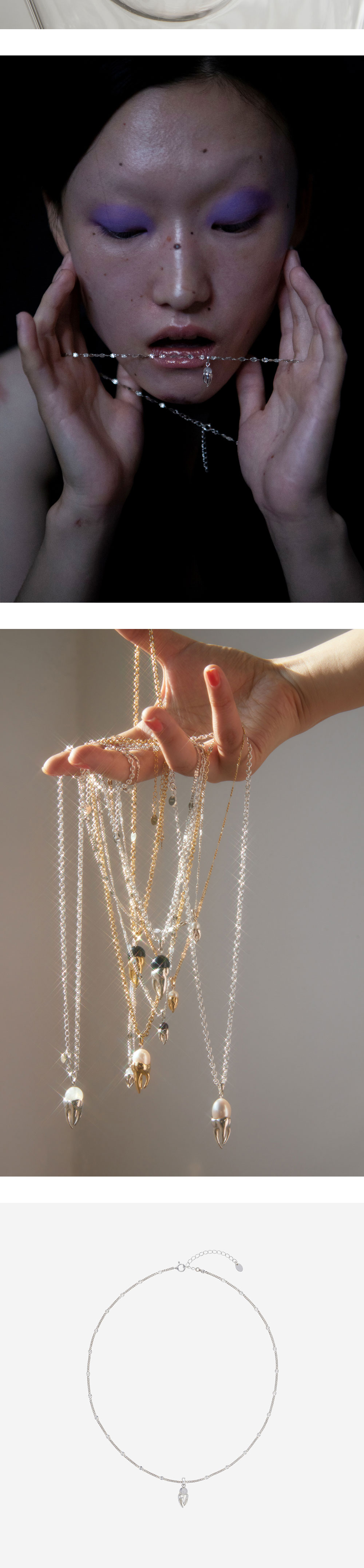 티스 베이비 티스 네클리스 문스톤 | Teeth | KREAM