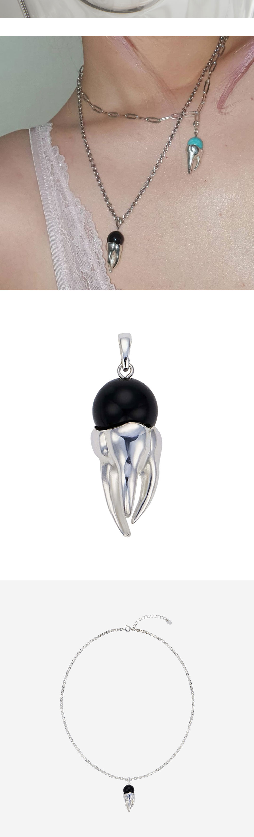 티스 네클리스 오닉스 | Teeth | KREAM