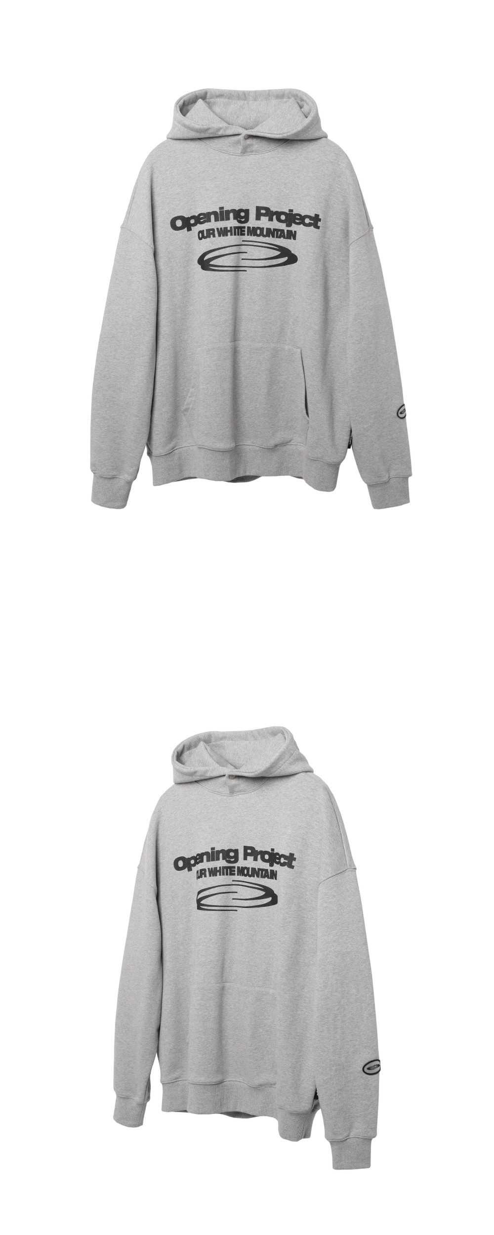 오프닝프로젝트 아이덴티티 후디 멜란지 그레이 | Opening Project | KREAM