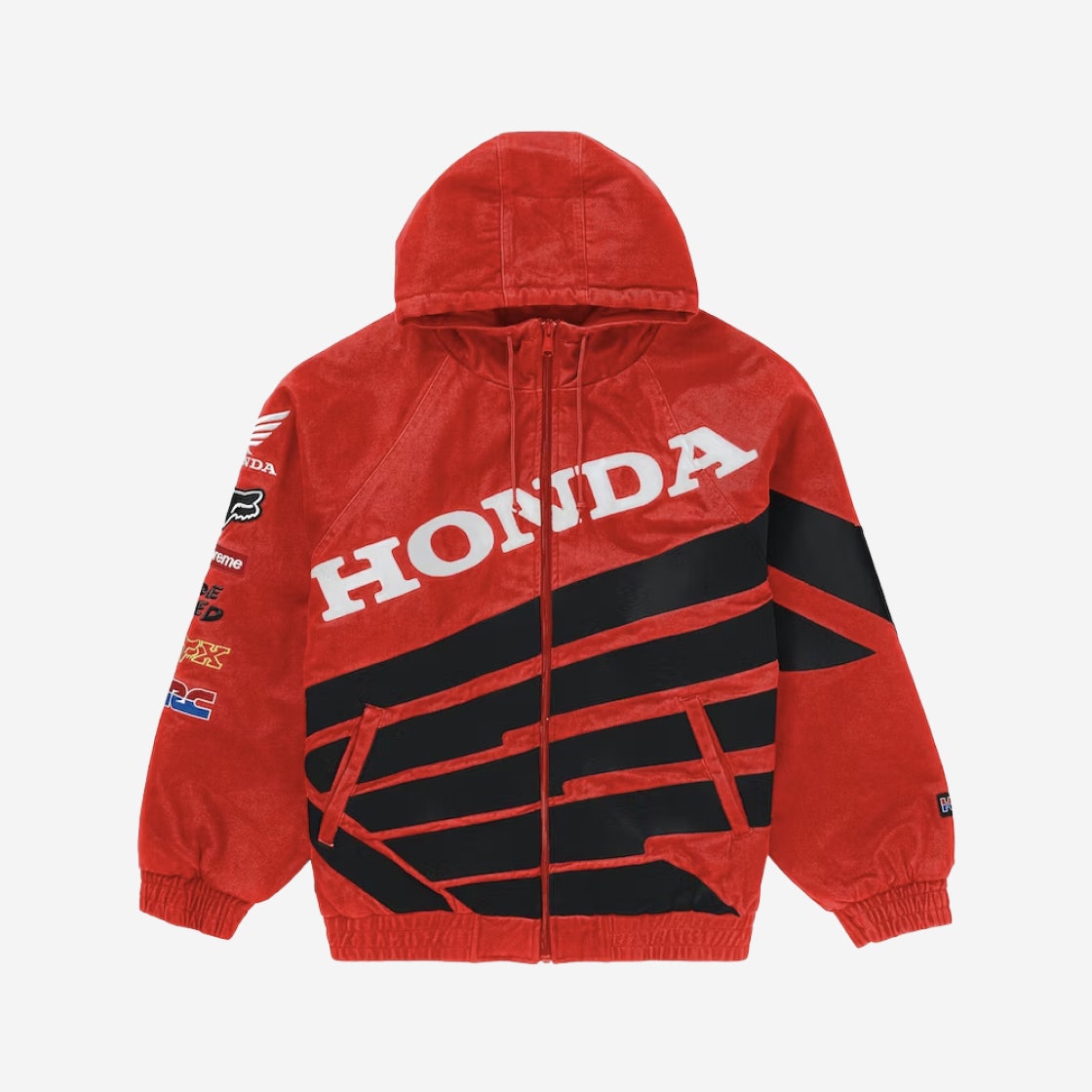 슈프림 x 혼다 x 폭스 레이싱 퍼피 집업 자켓 레드 - 19FW | Supreme | KREAM