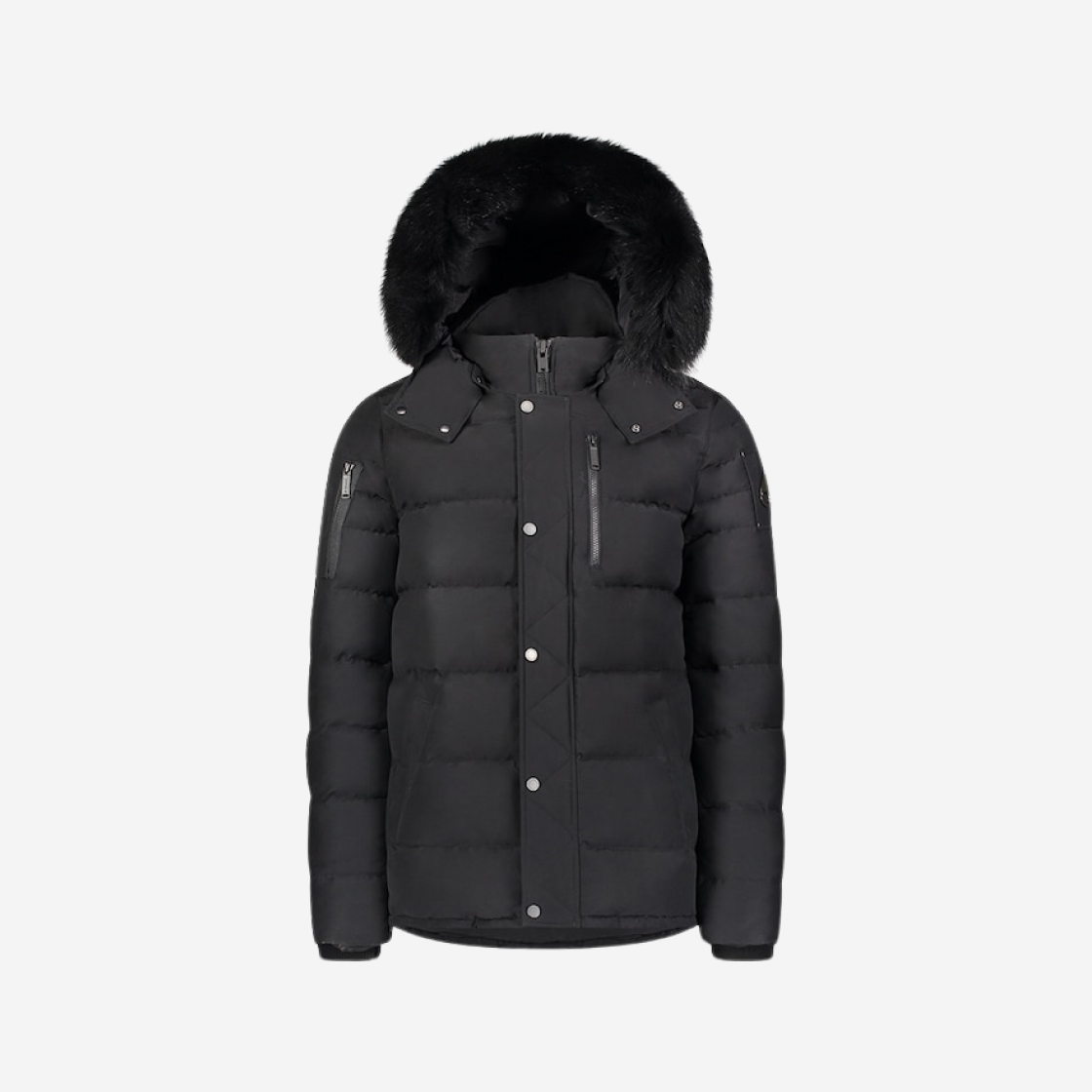 무스너클 벨우즈 자켓 블랙 폭스 퍼 블랙 | Moose Knuckles | KREAM