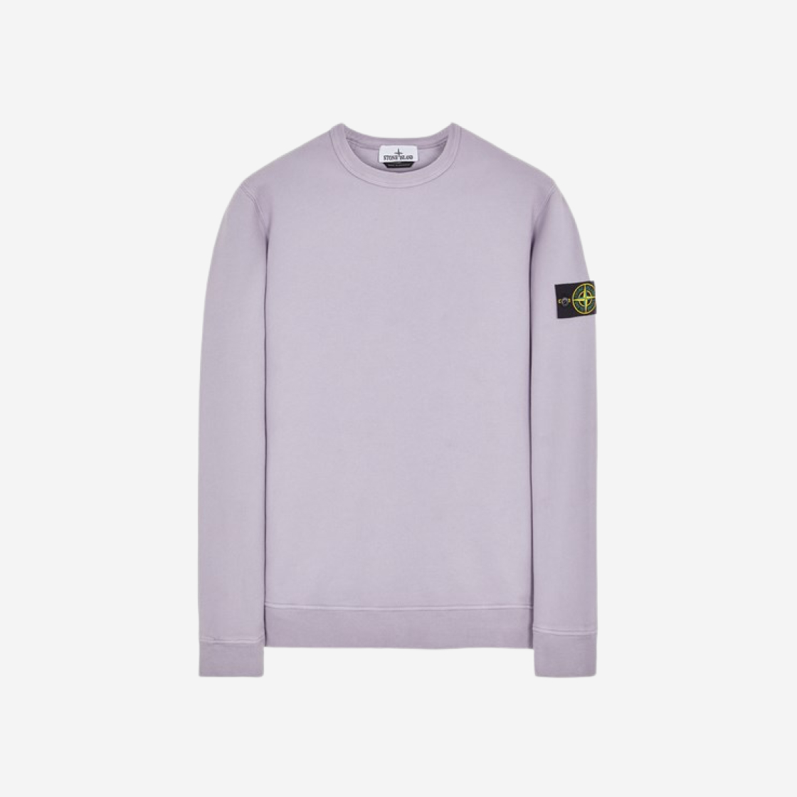 스톤 아일랜드 62420 브러쉬드 코튼 플라스 가먼트 다이드 크루넥 스웨트셔츠 라벤더 - 23FW | Stone Island | KREAM