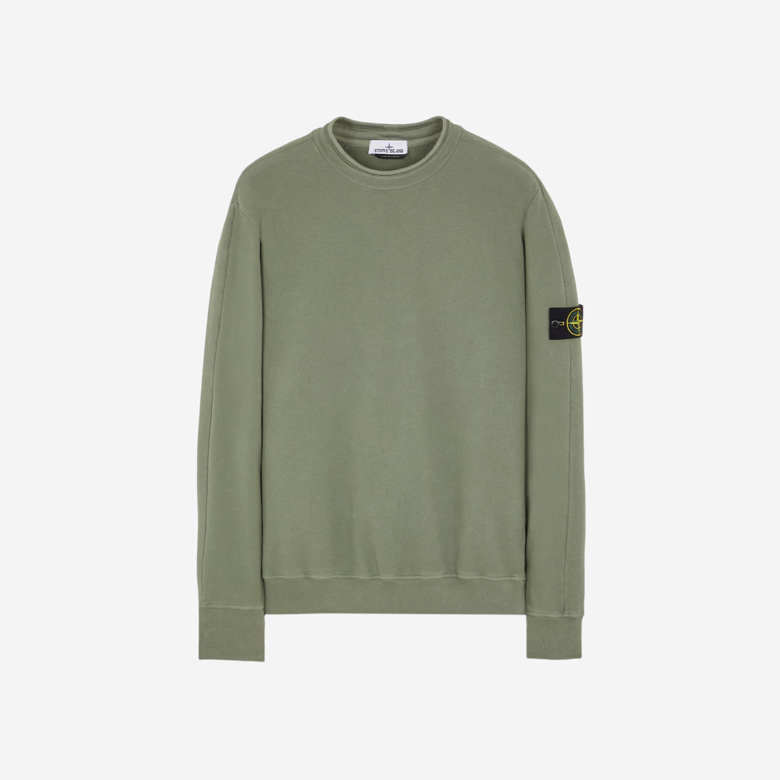 스톤 아일랜드 61352 스트레치 코튼 플리스 모크 터틀넥 스웨트셔츠 세이지 그린 - 23FW | Stone Island | KREAM