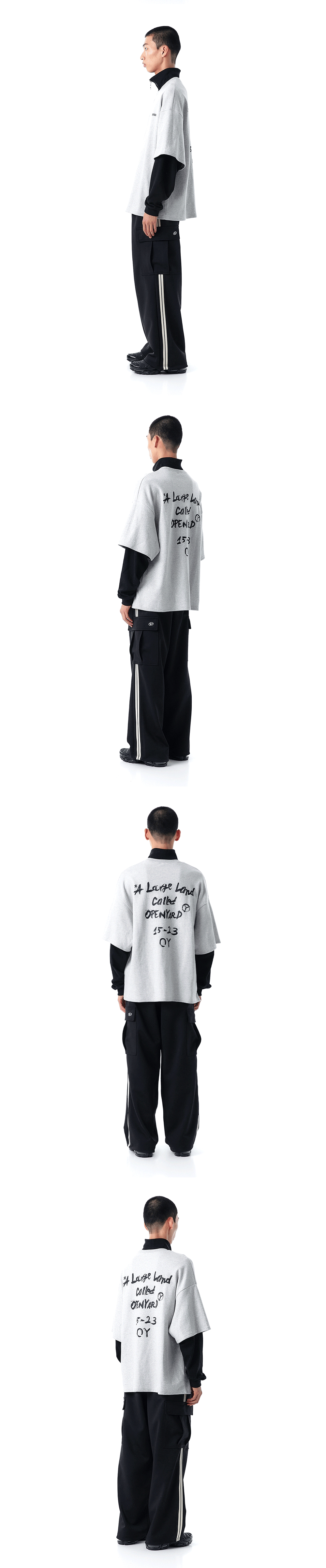 오와이 L.T 지퍼 폴라 롱슬리브 그레이 | OY | KREAM