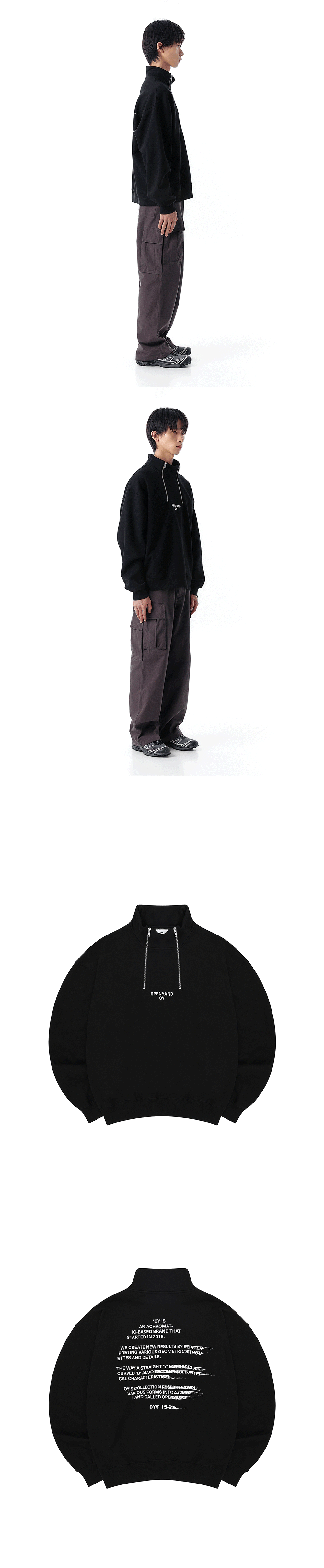 오와이 D.Z.N 스웨트셔츠 블랙 | OY | KREAM