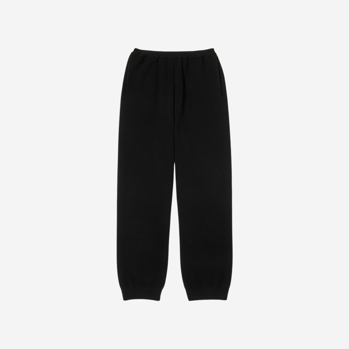 오라리 헤비 밀라노 립 니트 팬츠 블랙 - 23AW | Auralee | KREAM