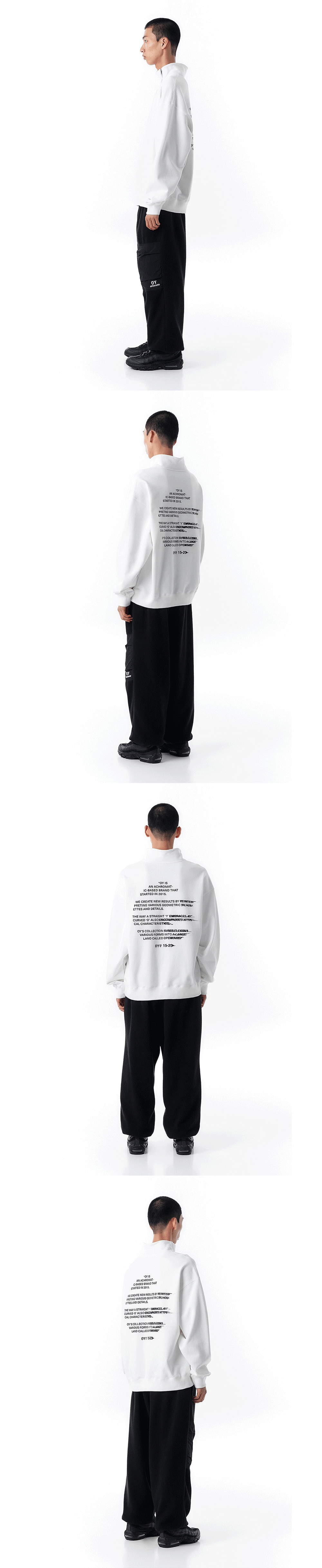 오와이 D.Z.N 스웨트셔츠 화이트 | OY | KREAM