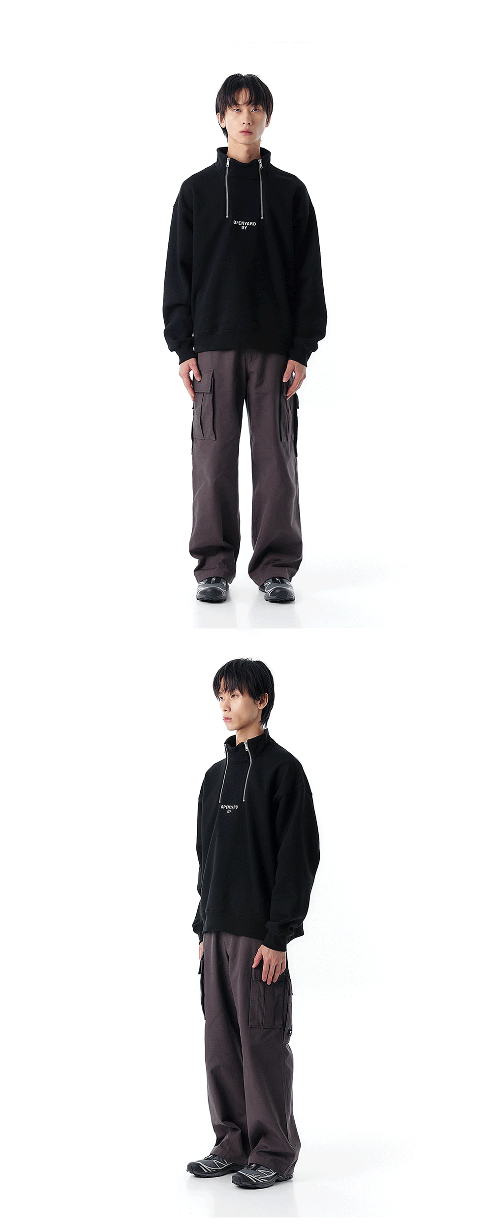 오와이 D.Z.N 스웨트셔츠 블랙 | OY | KREAM
