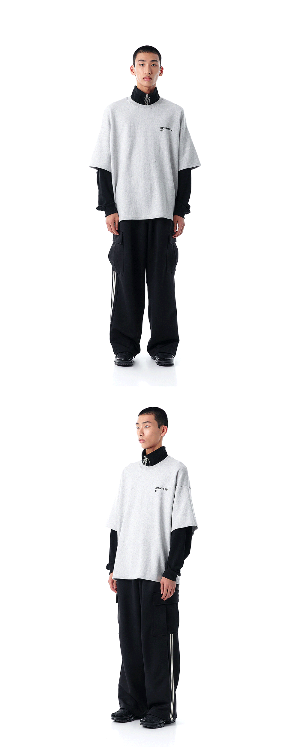 오와이 L.T 지퍼 폴라 롱슬리브 그레이 | OY | KREAM