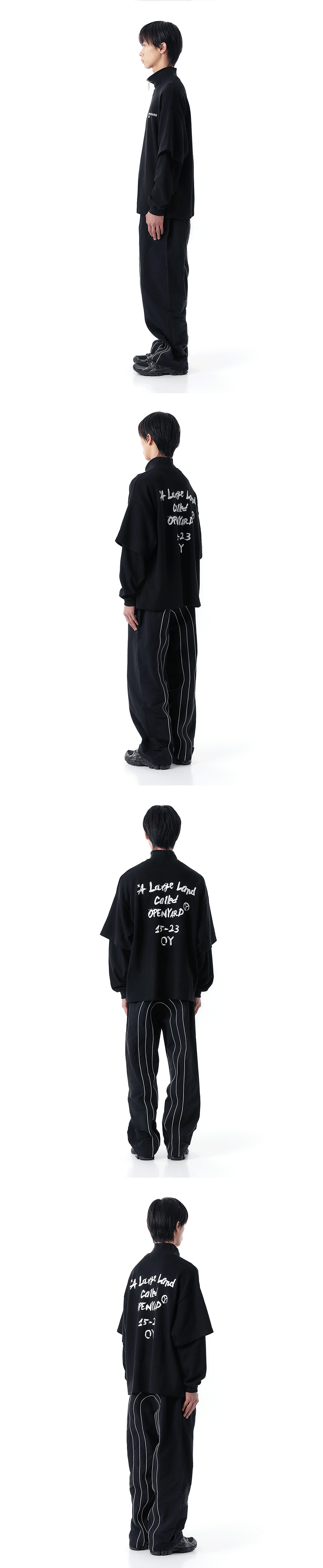 오와이 L.T 지퍼 폴라 롱슬리브 블랙 | OY | KREAM