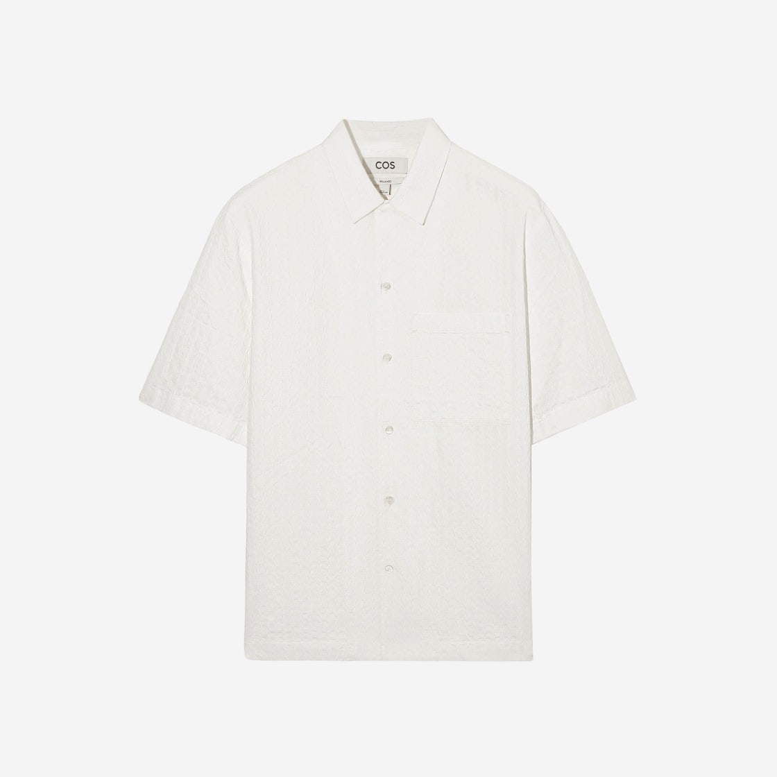 코스 크로셰 숏슬리브 셔츠 화이트 | COS | KREAM