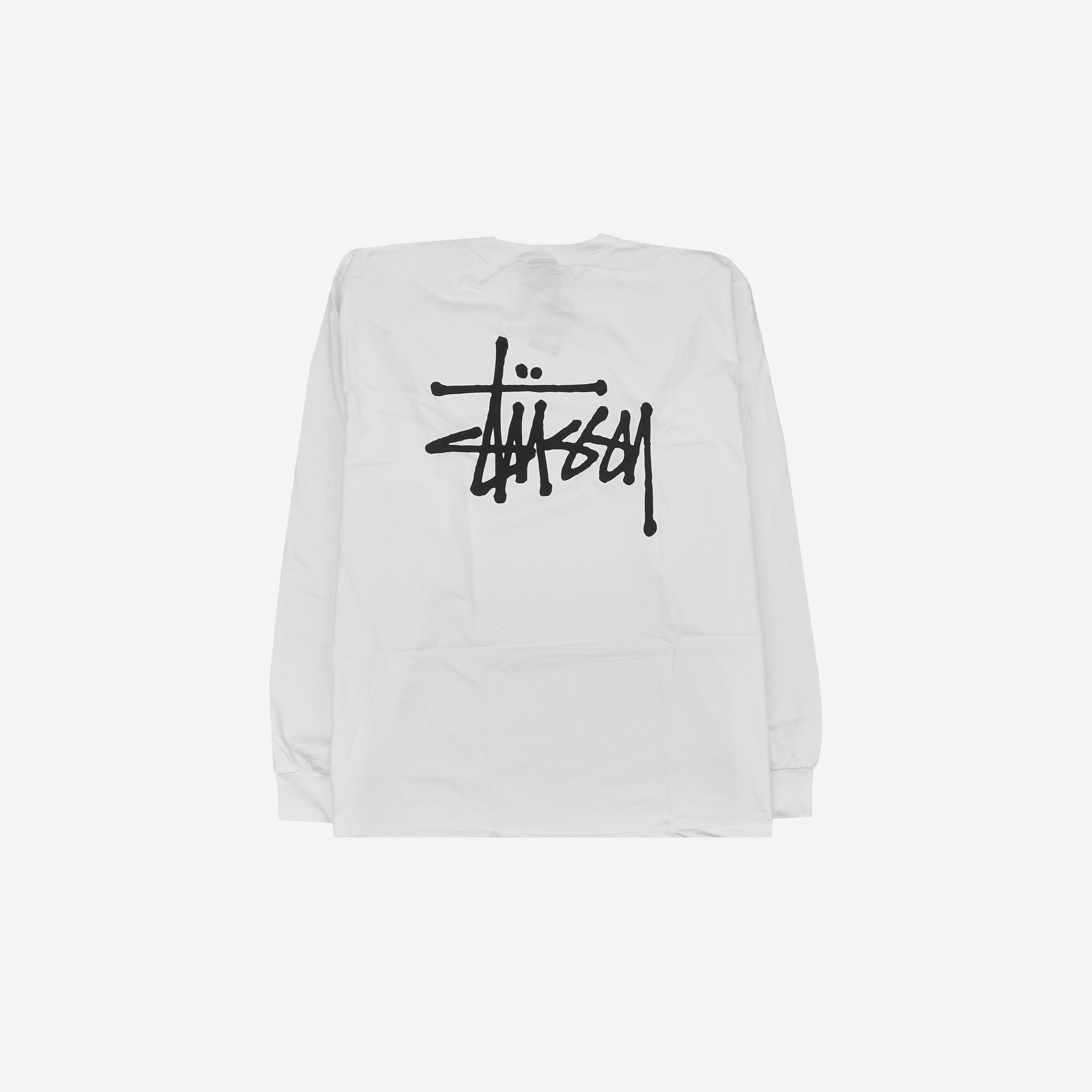 스투시 베이직 스투시 롱슬리브 티셔츠 화이트 2023 | KREAM