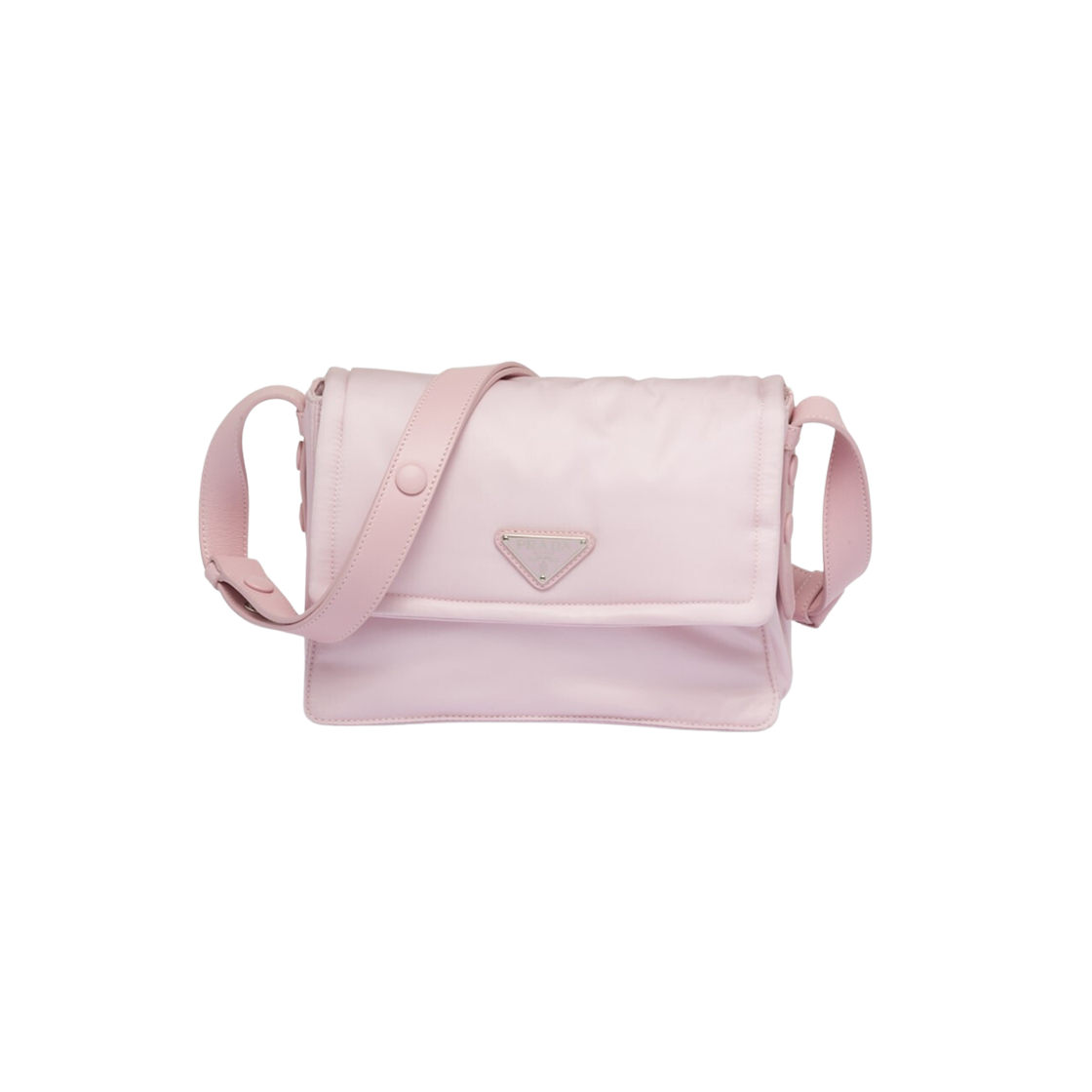 프라다 스몰 패디드 리나일론 숄더백 알라바스터 핑크 | Prada | KREAM