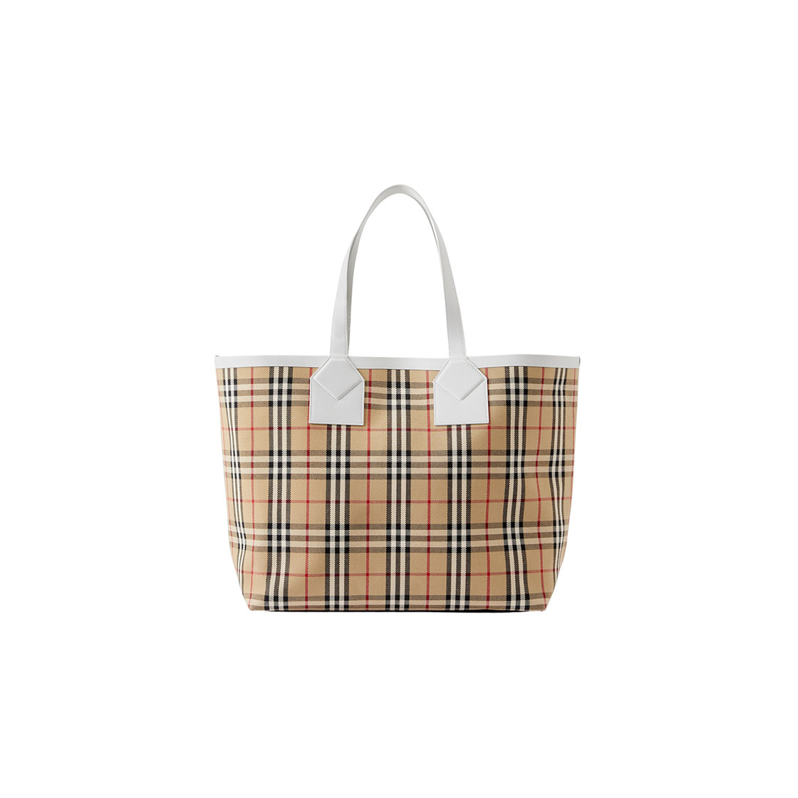 버버리 라지 런던 토트백 아카이브 베이지 화이트 | Burberry | KREAM