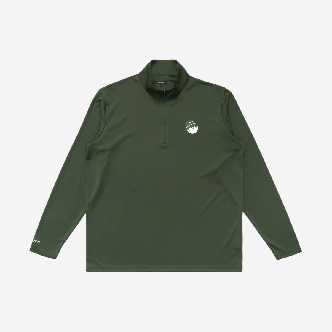 말본 골프 퍼포먼스 1/4 집 풀오버 포레스트 그린 | Malbon Golf | KREAM