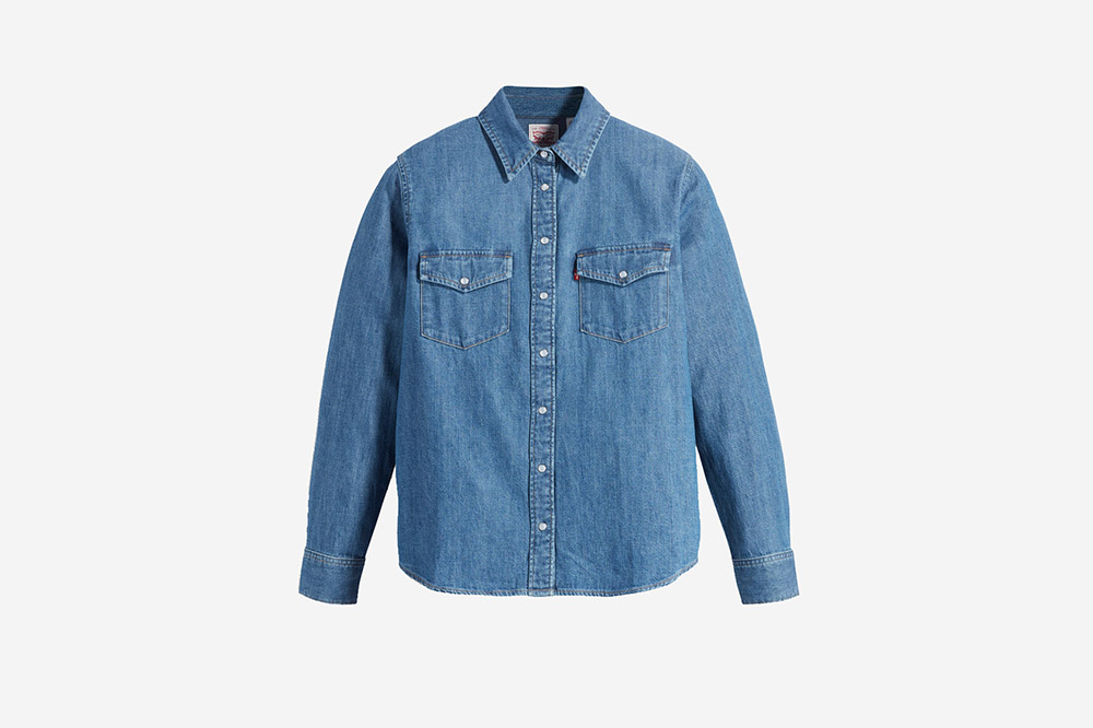 리바이스 우먼 에센셜 웨스턴 셔츠 미디엄 인디고 | Levi's | KREAM