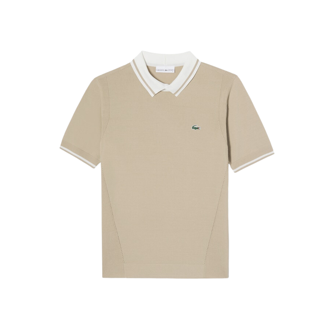 (W) 라코스테 에센셜 폴로 스웨터 베이지 | Lacoste | KREAM