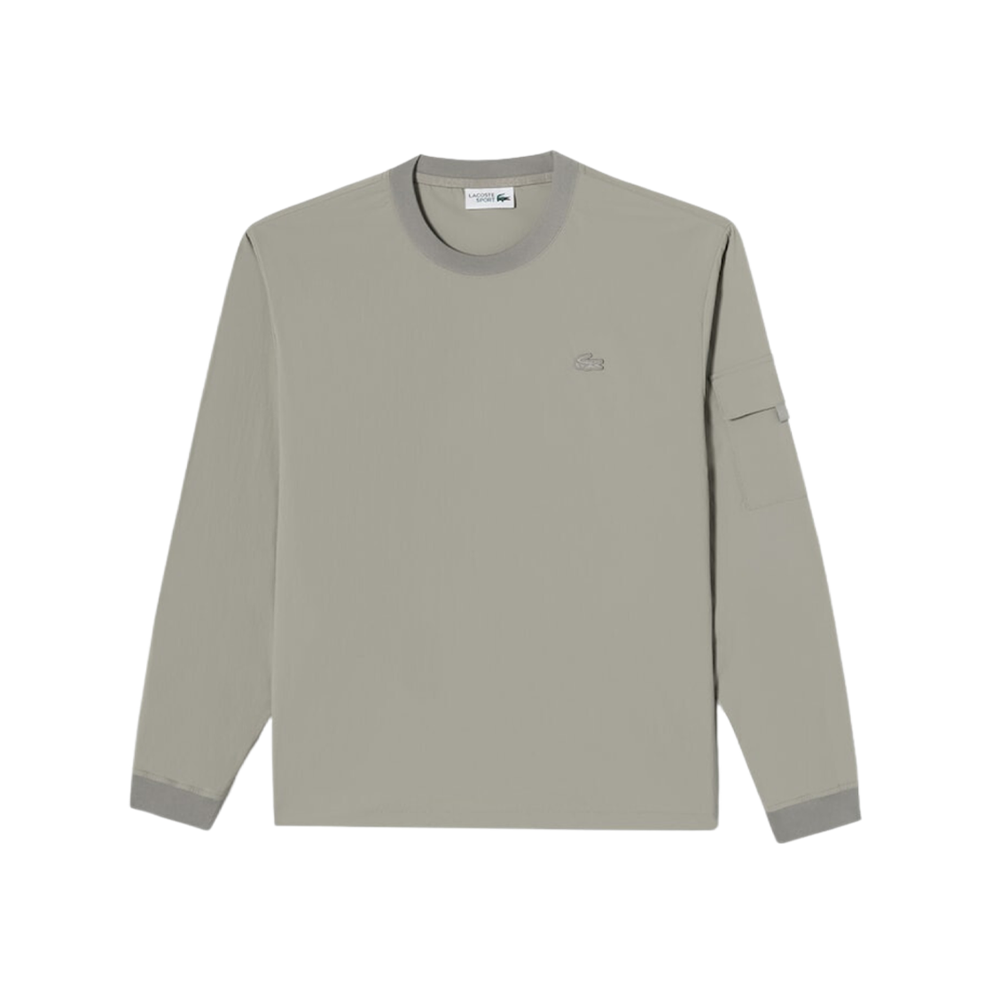 라코스테 우븐 크루넥 그레이 | Lacoste | KREAM