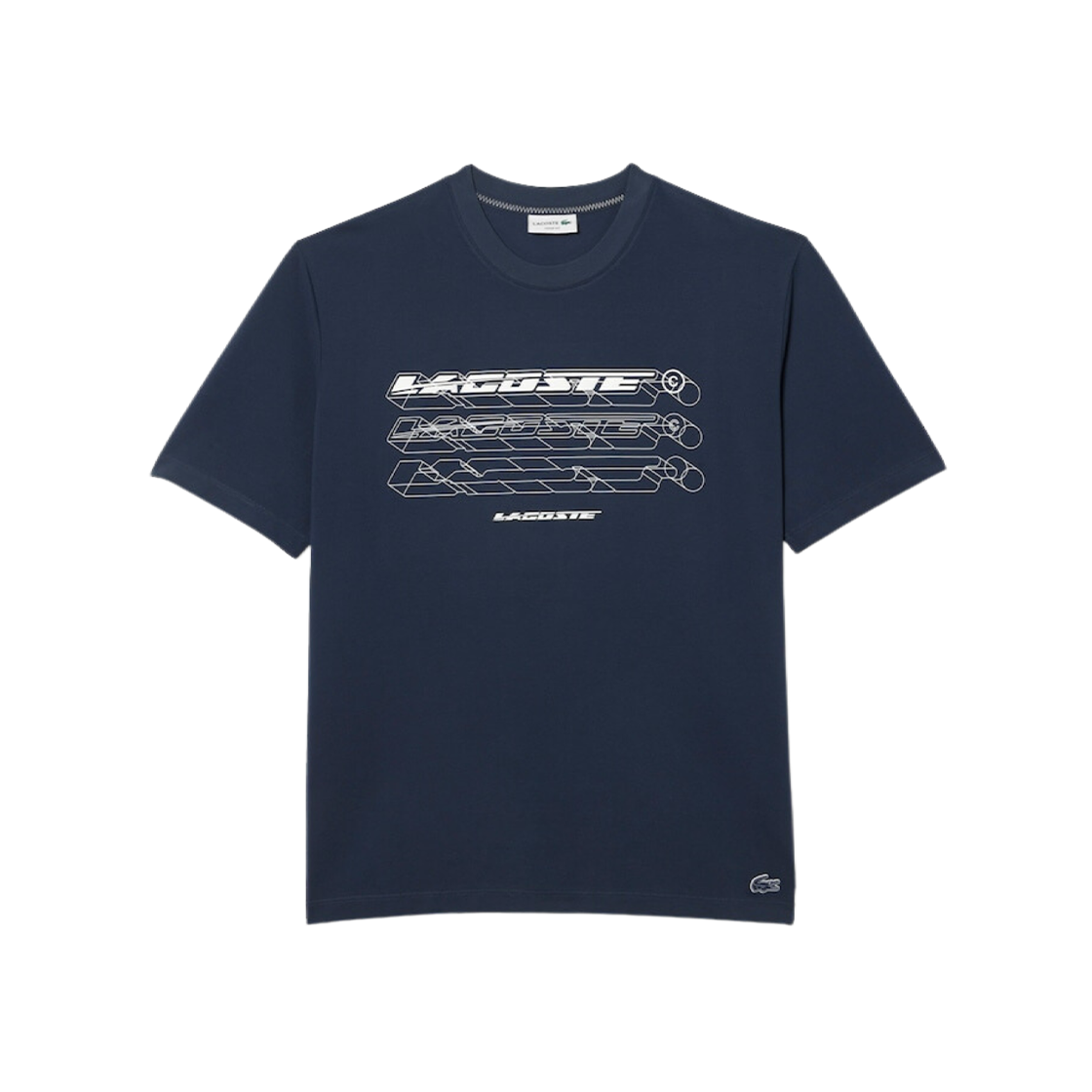 라코스테 액티브 로고 그래픽 티셔츠 블루 | Lacoste | KREAM