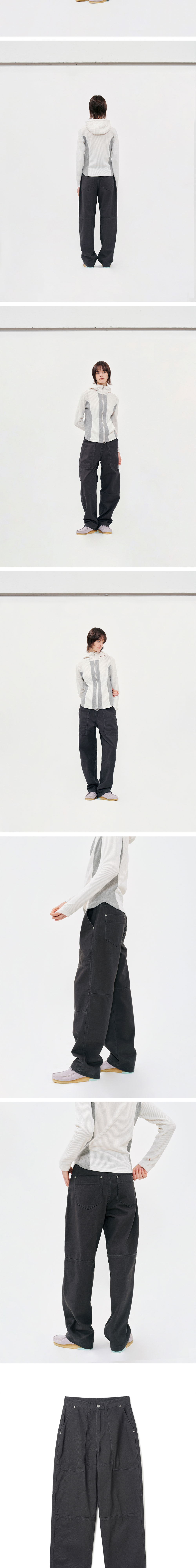 밀로 우먼 코튼 카브 팬츠 차콜 | MILLO WOMEN | KREAM