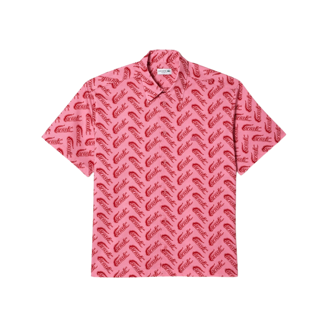 라코스테 썸머 팩 AOP 셔츠 레드 화이트 | Lacoste | KREAM