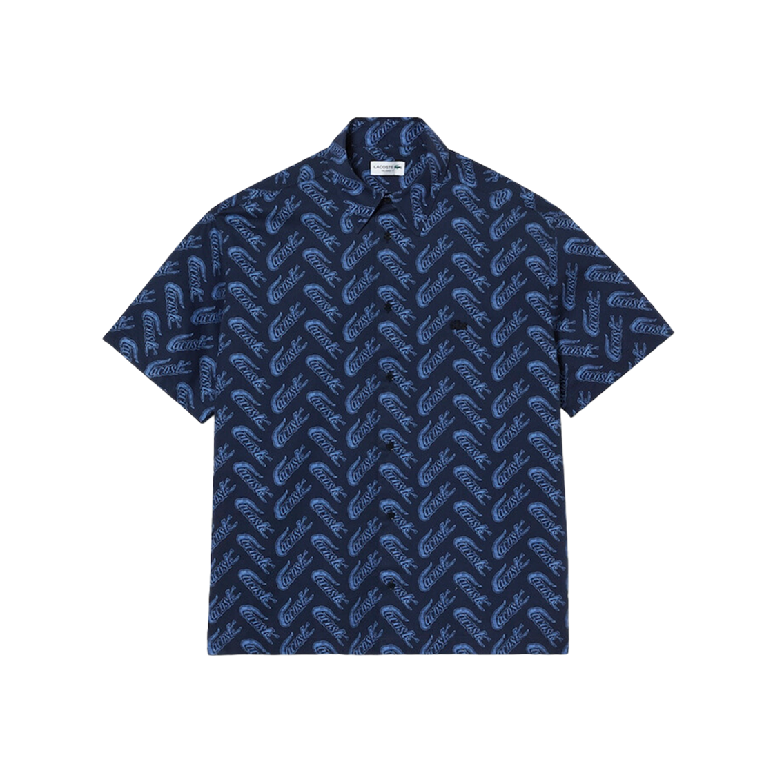 라코스테 썸머 팩 AOP 셔츠 네이비 블루 | Lacoste | KREAM