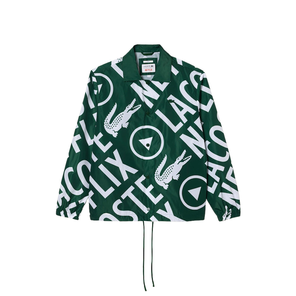 라코스테 x 넷플릭스 AOP 블루종 그린 화이트 | Lacoste | KREAM