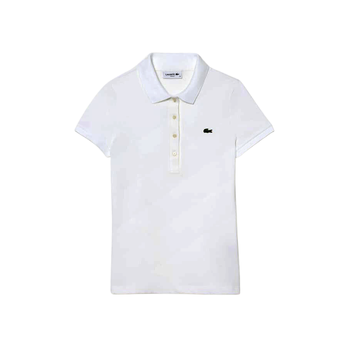 (W) 라코스테 슬림핏 코튼 폴로 화이트 | Lacoste | KREAM