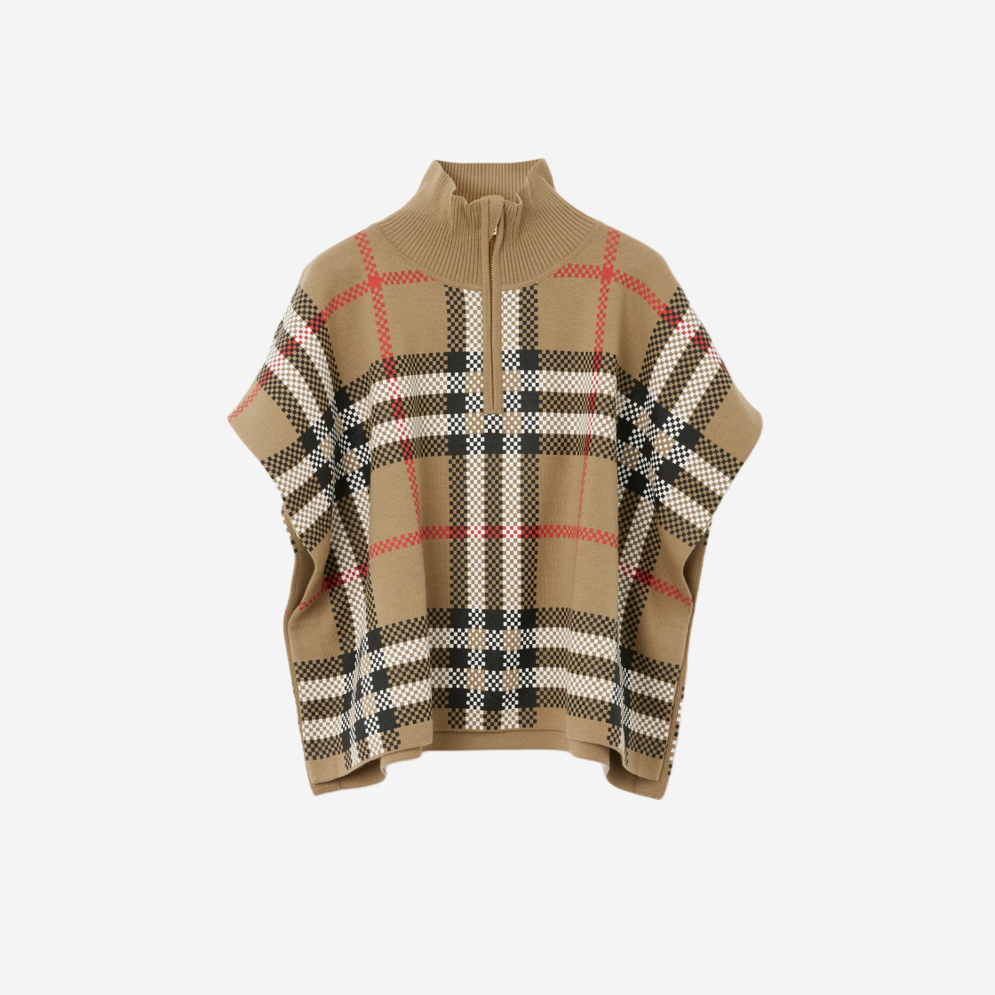 (키즈) 버버리 체크 울 케이프 아카이브 베이지 | Burberry | KREAM