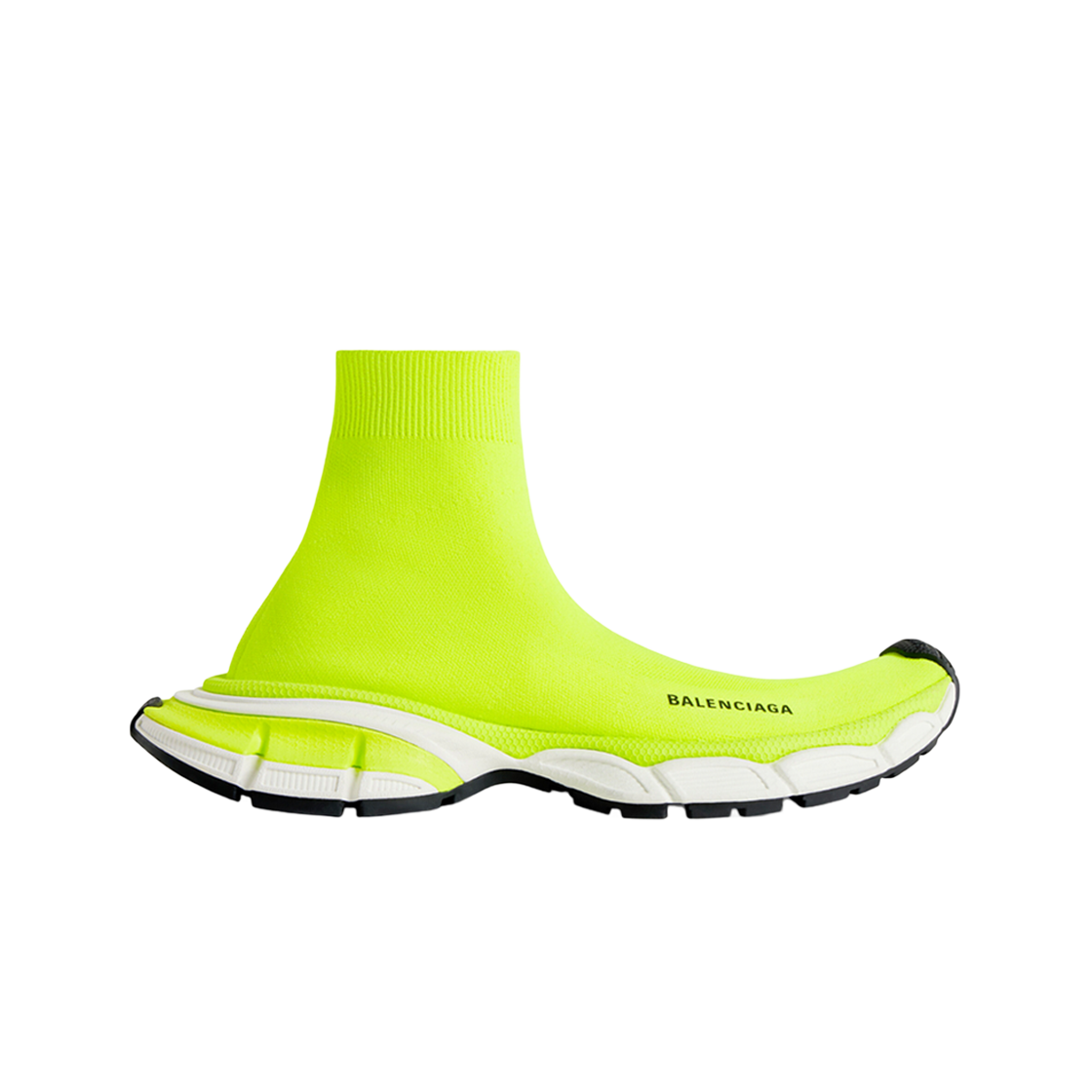 발렌시아가 3XL 삭 리사이클 니트 스니커즈 플루오 옐로우 | Balenciaga | KREAM