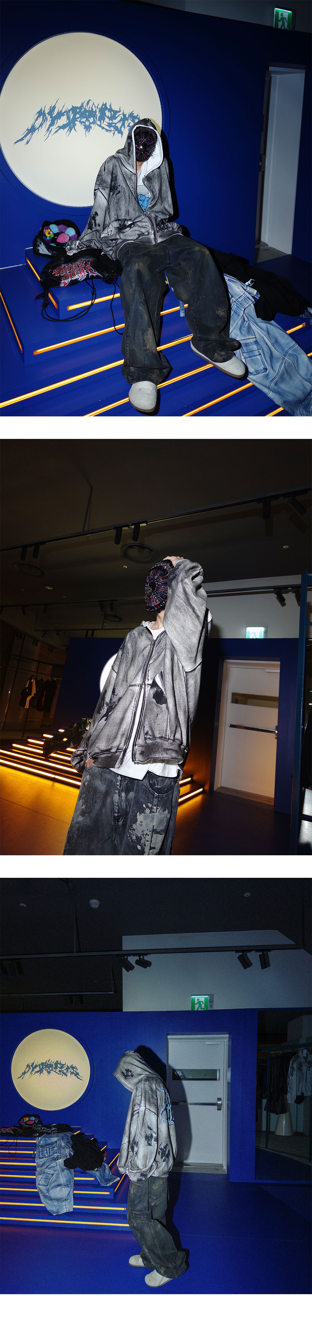 아워파스 074 더티 후드 집업 | Ourpas | KREAM