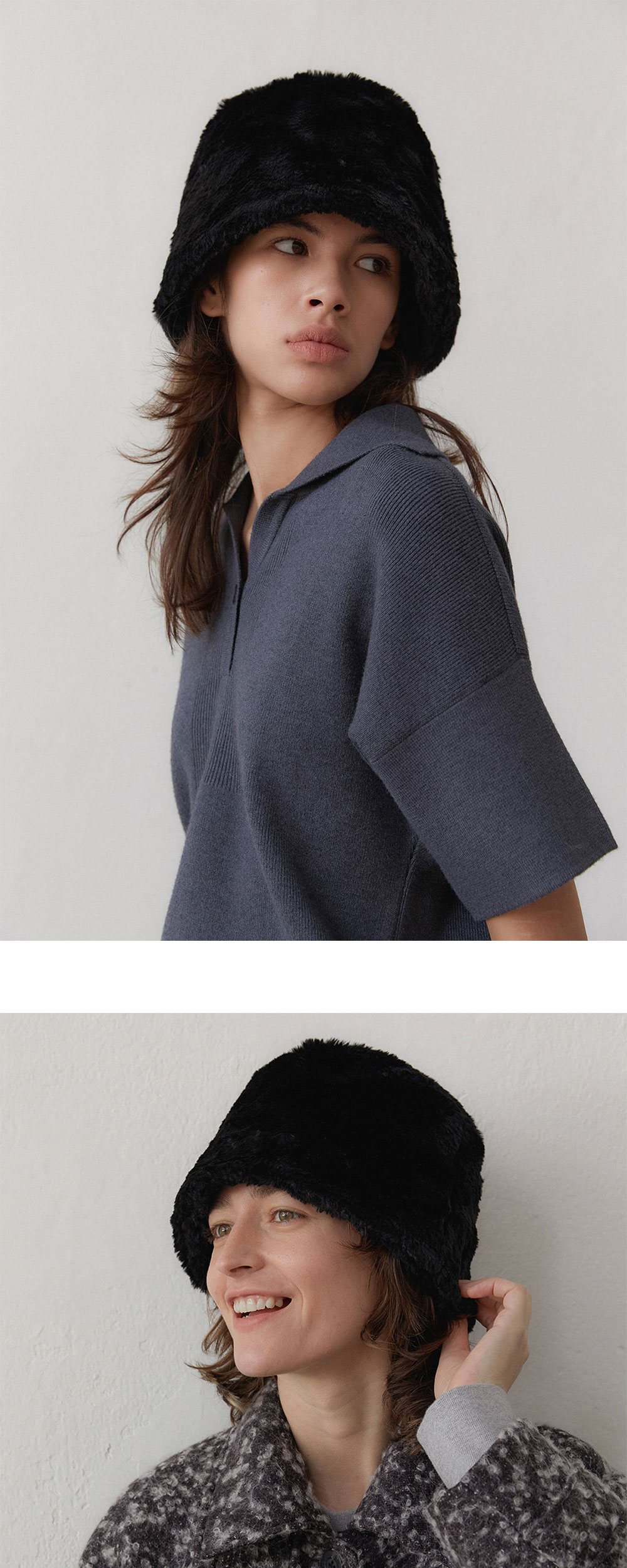 에핑글러 우먼 EP 버킷 햇 퍼 블랙 | Epingler | KREAM