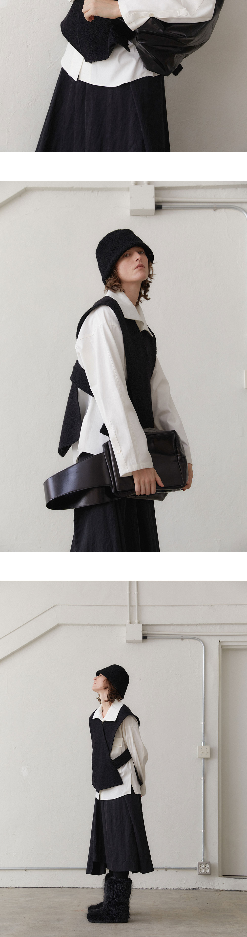 에핑글러 우먼 EP 버킷 햇 울 블랙 | Epingler | KREAM