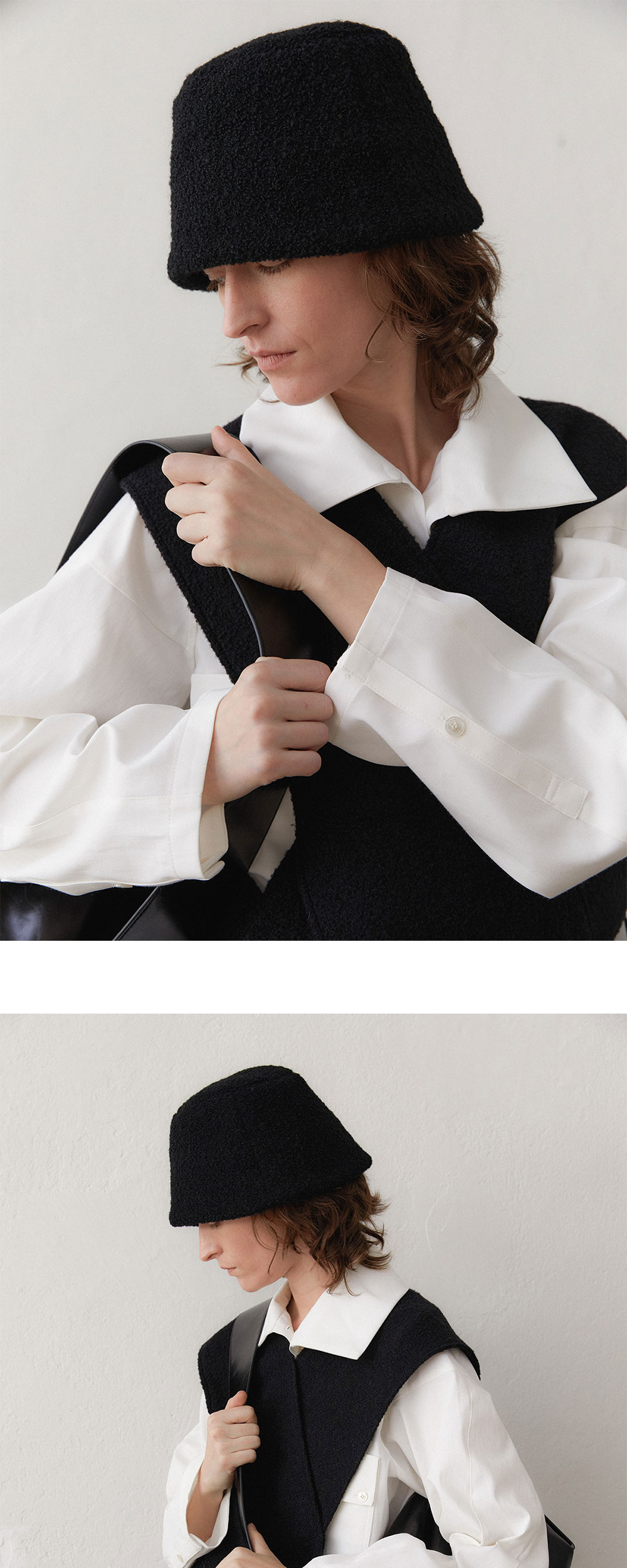 에핑글러 우먼 EP 버킷 햇 울 블랙 | Epingler | KREAM