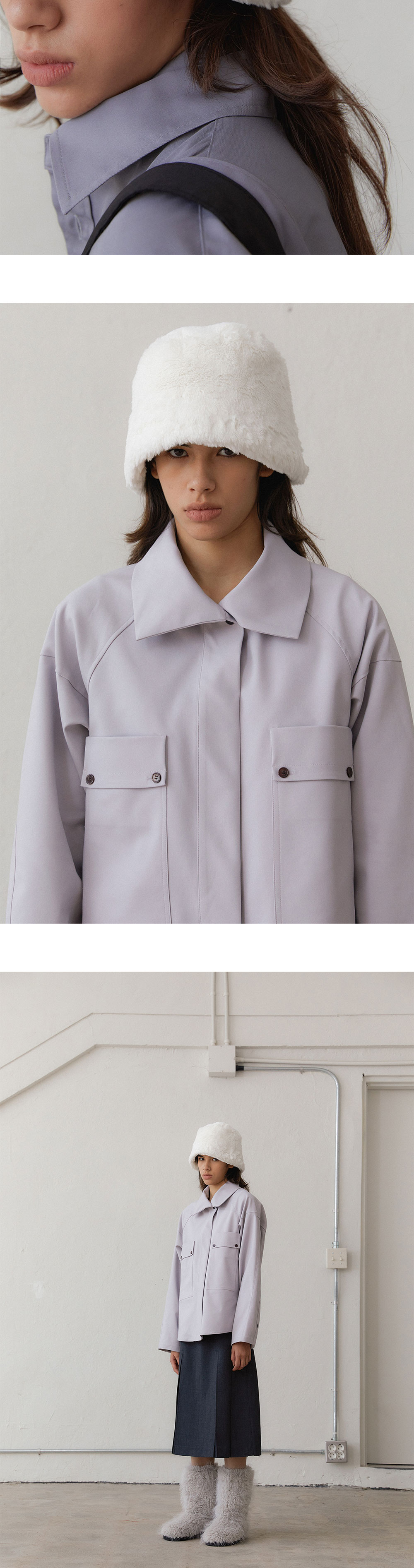 에핑글러 우먼 EP 버킷 햇 퍼 크림 | Epingler | KREAM