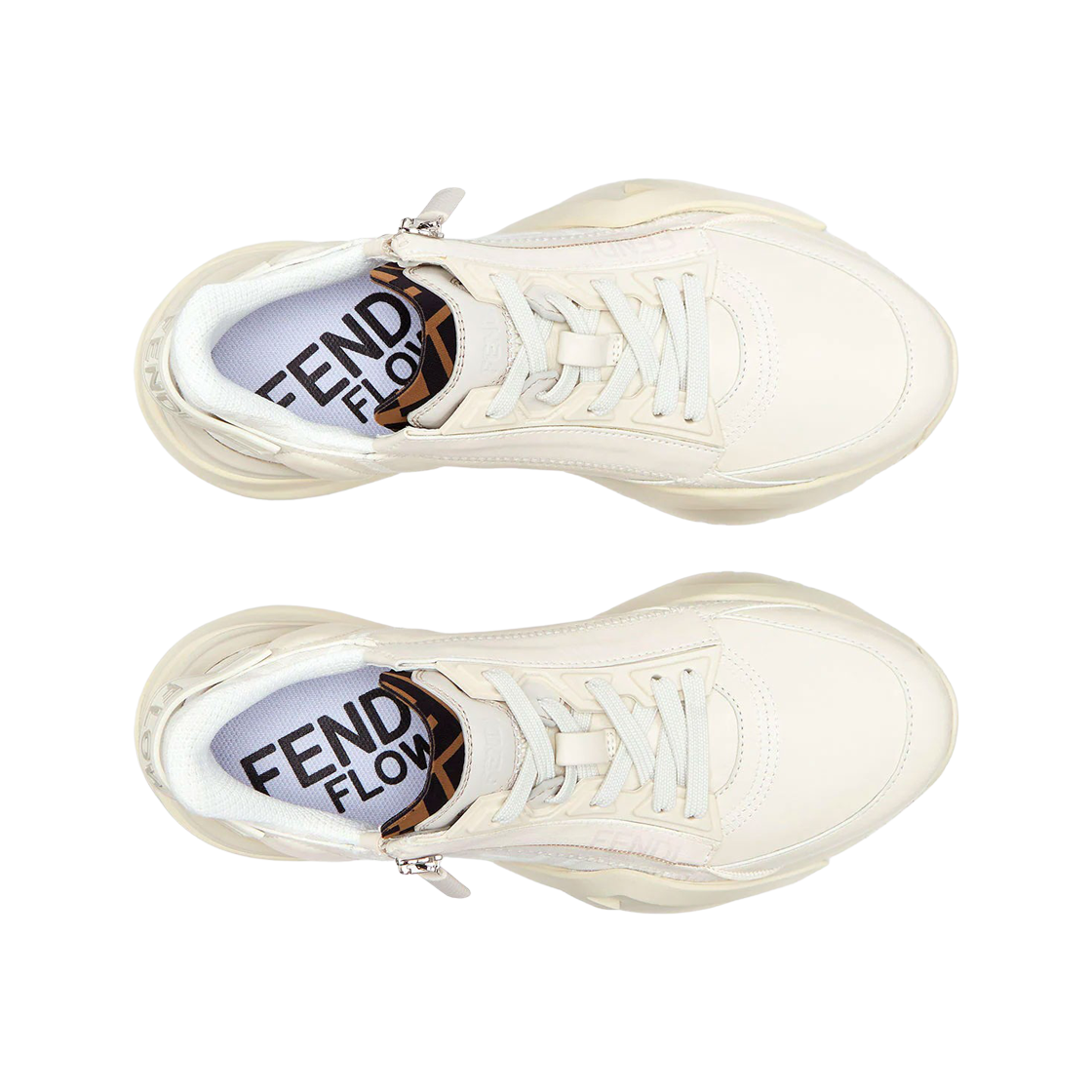 (W) 펜디 플로우 나일론 로우탑 스니커즈 화이트 | Fendi | KREAM