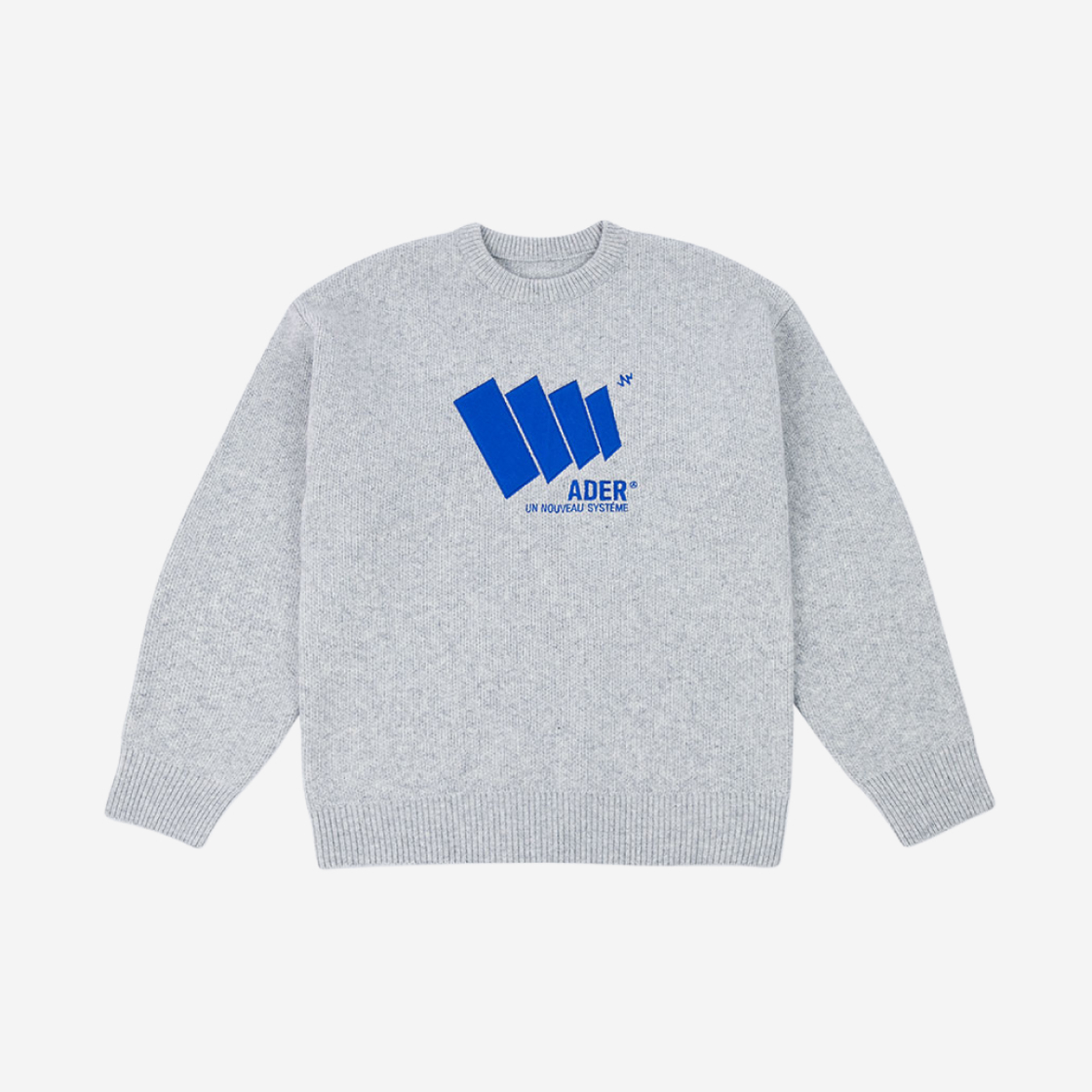 아더에러 블록 로고 니트 그레이 | Ader Error | KREAM