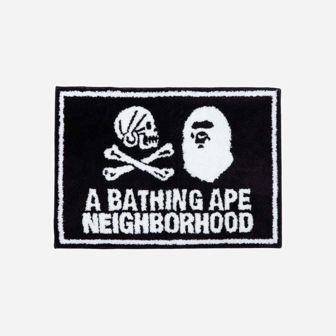 베이프 x 네이버후드 러그 매트 블랙 | BAPE | KREAM