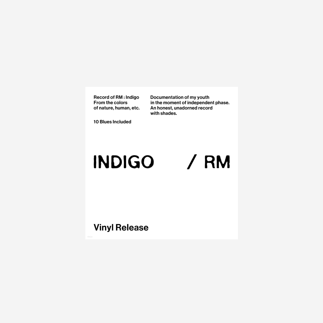 BTS RM Indigo LP STYLE | KREAM