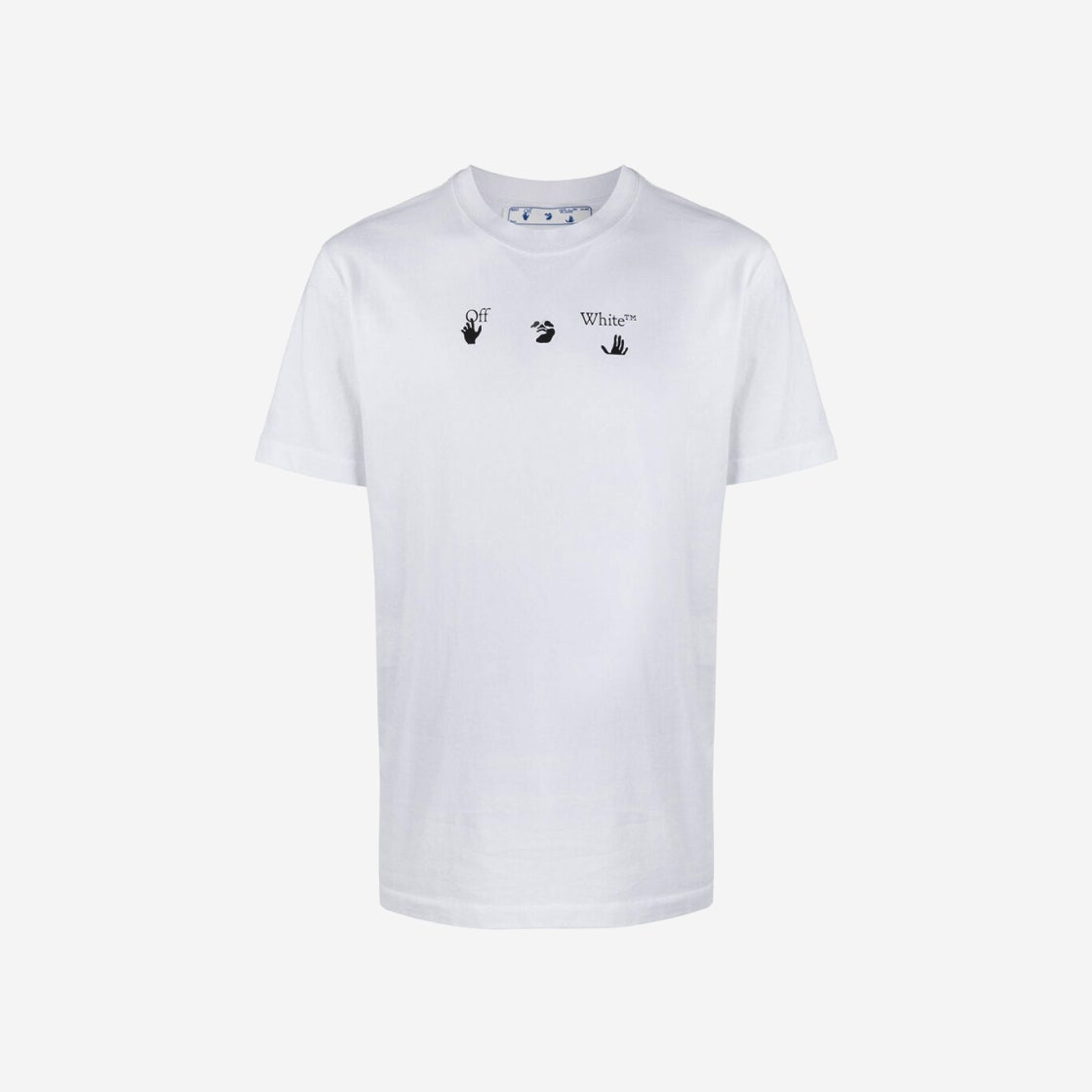 오프화이트 피스 월드와이드 슬림 숏슬리브 티셔츠 화이트 그린 | Off-White | KREAM