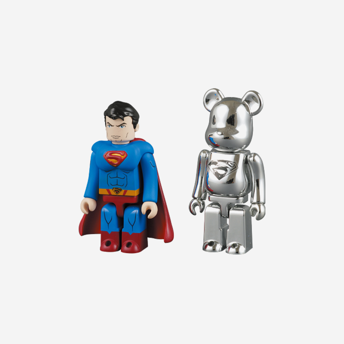 베어브릭 슈퍼맨 큐브릭 & 맨 오브 스틸 베어브릭 100% & 100% 세트 | Bearbrick | KREAM