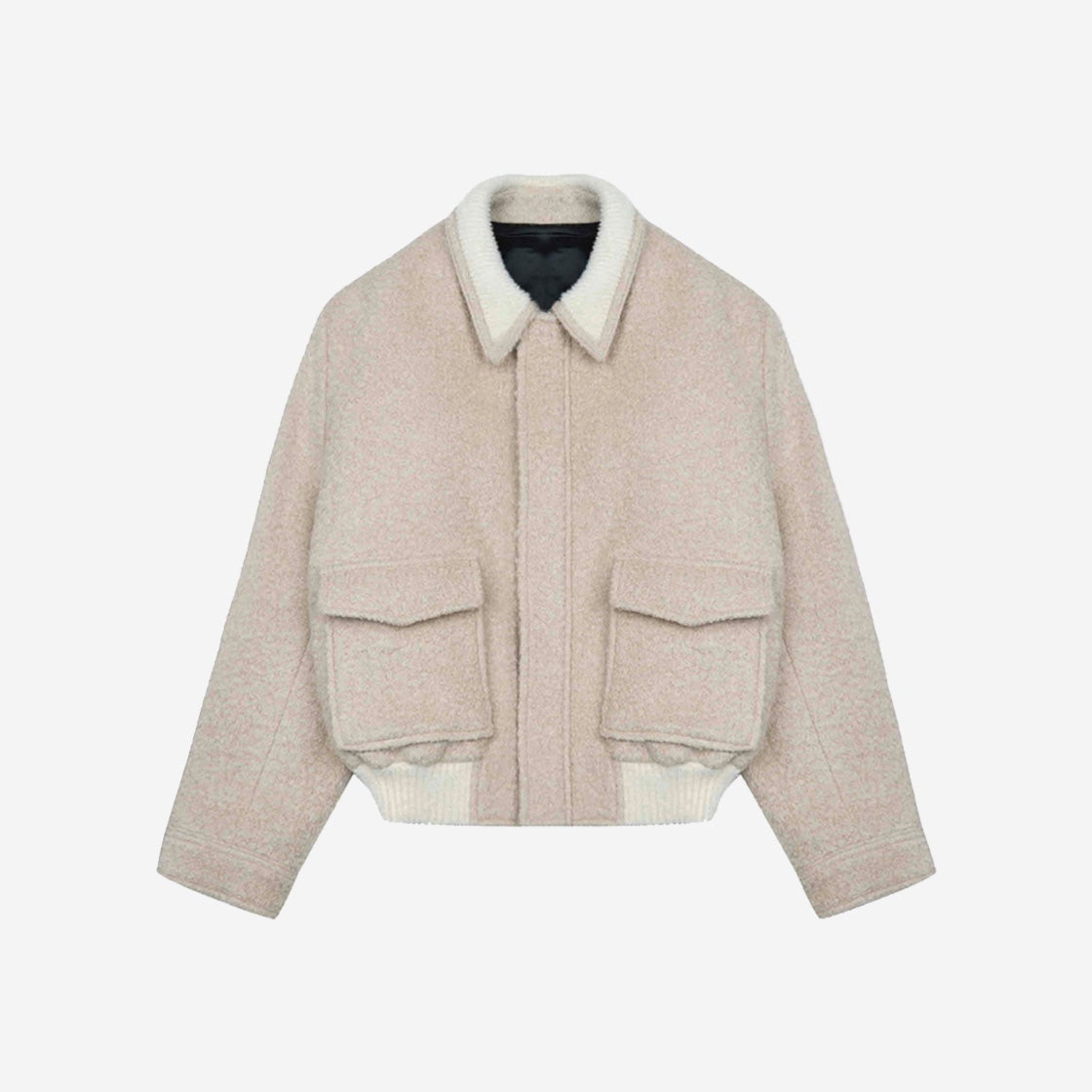 에스티유 브러쉬드 패널 숏 자켓 베이지 | STU | KREAM