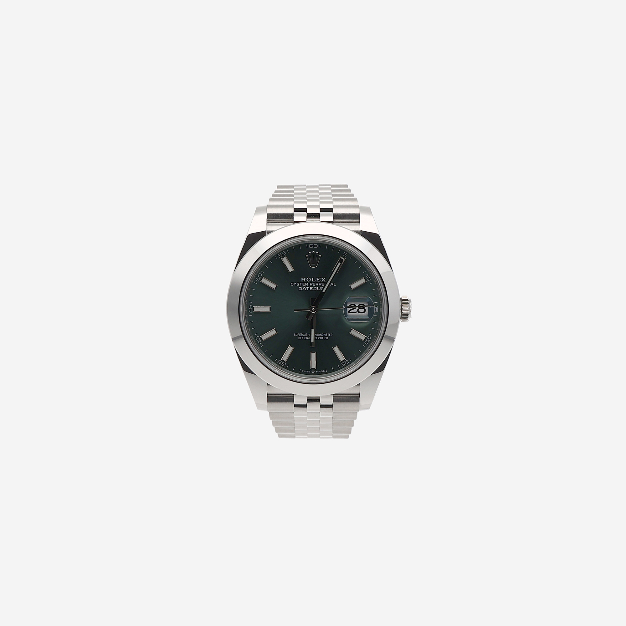롤렉스 데이트저스트 41mm 126300 민트 그린 쥬빌리 | KREAM