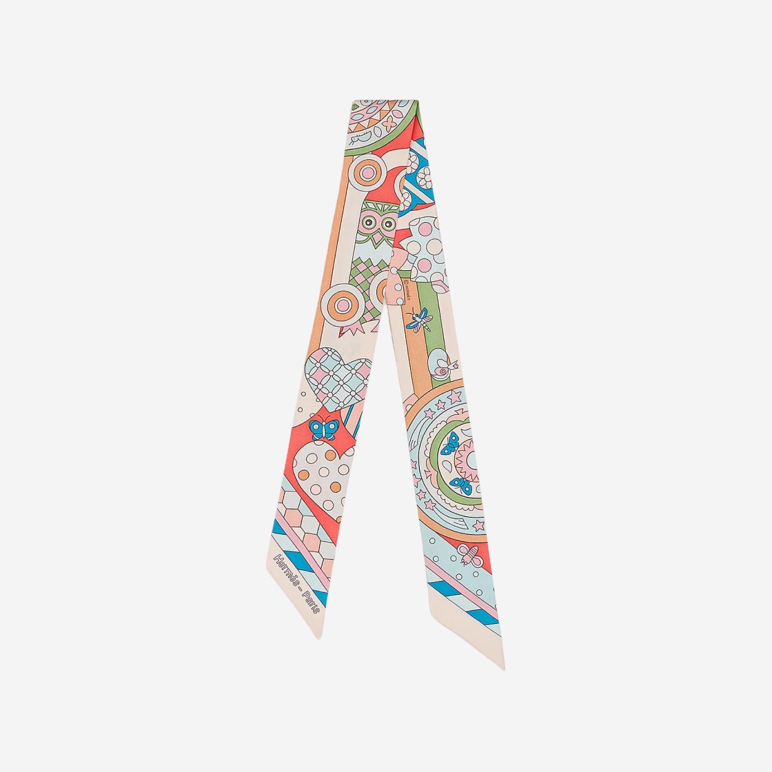 (W) 에르메스 레 뮤르뮤르 드 라 포레 트윌리 베쥬 로즈 로즈 블루 | Hermes | KREAM